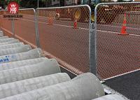 China PVC Coated Chain Link Construction Temporary Wall Fence Diamond Shape for sale