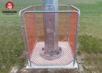 China PVC Coated Chain Link Construction Temporary Wall Fence Diamond Shape for sale