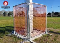 China Removable Galvanized Chain Link Temporary Fence For Road Safety Construction for sale