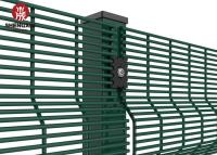 China Rustproof Galvanized 358 Prison Mesh Fencing Anti Climb Fence Panel 2.9m for sale