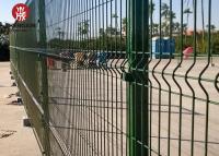 China Curvy Galvanized Welded Wire Mesh Fence 3D Triangle for sale