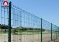 China RAL6005 Dark Green Curved Metal Fence Panels 1.43m 1.63m Length for sale