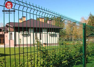 China RAL6005 Dark Green Curved Metal Fence Panels 1.43m 1.63m Length for sale