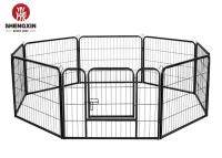 China Eco Friendly Folding Dog Kennel Round edges Metal Wire Collapsible Dog Crate for sale