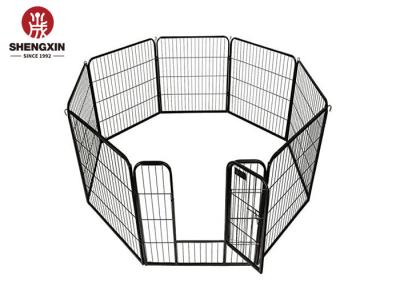 China Electrophoresis Iron Bunny Outdoor Playpen 16 Panels Heavy Duty Dog Kennel for sale