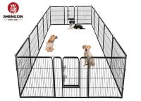 China 6/8/12 Panels Portable Outdoor Dog Pen Electrophoresis Iron Wire Mesh Dog Fence for sale