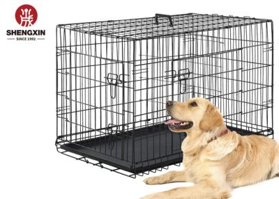 China Custom Assembled 14in-50in Metal Dog Cage Outdoor Big Dog Crates Rustproof for sale