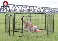 China SGS Foldable Dog Playpen Indoor Folding Metal Pet Fence Rust Resistance for sale