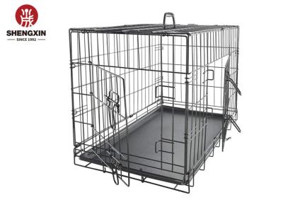 China Customized Double Door Luxury Large Metal Dog Cage Kennel Non Rusting for sale