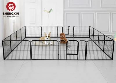 China SGS Foldable Dog Playpen Indoor Folding Metal Pet Fence Rust Resistance for sale