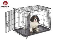 China OEM Iron Dog Crate Custom Design Puppy Dog Cage 90*60*67cm Size for sale
