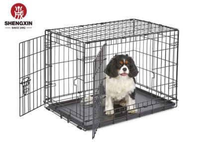 China OEM Iron Dog Crate Custom Design Puppy Dog Cage 90*60*67cm Size for sale