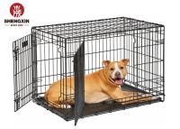 China OEM Iron Dog Crate Custom Design Puppy Dog Cage 90*60*67cm Size for sale