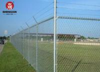 China Custom 9 Gauge Galvanized Diamond Chain Link Fencing 60x60mm Wear Resistance for sale