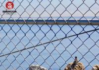 China 60x60mm Galvanized Cyclone Wire Mesh Roll Diamond Fence Mesh For Playground for sale