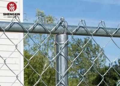China 1200mm Height Pvc Coated Chain Link Fence Galvanized Wire Fence Abrasion Proof for sale