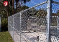China Heavy Duty Angle Post Galvanized Chain Link Mesh Fence  Corrosion Protection for sale