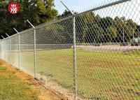 China Heavy Duty Angle Post Galvanized Chain Link Mesh Fence  Corrosion Protection for sale