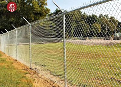 China Heavy Duty Angle Post Galvanized Chain Link Mesh Fence  Corrosion Protection for sale