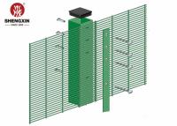 China Heavy Gauge Small Hole Anti Climb Welded Mesh 358 Fence Panels for sale