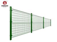 China 1.43m  Security 3D Curved PVC Powder Coated Wire Mesh Fence Panels V fold for sale