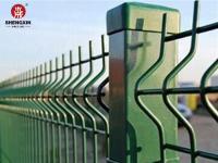 China ECO Friendly PVC Coated 3D Curved Welded Wire Mesh Fence RAL 6005 for sale