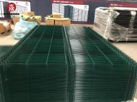 China 1.43m  Security 3D Curved PVC Powder Coated Wire Mesh Fence Panels V fold for sale