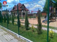 China Galvanized Steel 3d Welded Wire Mesh Fence 1.43m With Square Post for sale