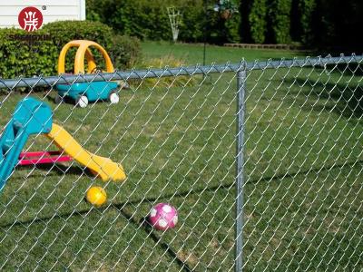 China Electro Galvanized Cyclone Chain Link Fence 0.50m-5.0m Length for sale