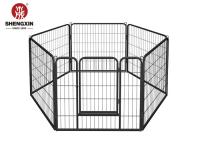 China Heavy Duty Indoor Black Heavy Duty Pet Playpen Metal 16 Panel for sale