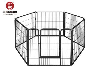 China Heavy Duty Indoor Black Heavy Duty Pet Playpen Metal 16 Panel for sale