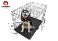 China Extra Xxl Large 90 Cm Metal Iron Steel Heavy Duty Dog Cage And Kennel Foldable for sale