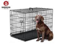 China Double Door Metal Pet Cage Heavy Duty Collapsible For Dog for sale