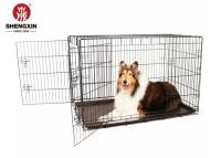 China Double Door Metal Pet Cage Heavy Duty Collapsible For Dog for sale