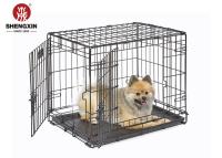 China Household Metal Wire Dog Teddy Pet Indoor Rabbit Cage With Toilet for sale
