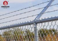 China Diamond Hole 50x50mm Chain Link Mesh Fence Galvanized Pvc Coated Black For America for sale