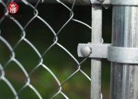 China Garden 8ft Chain Link Mesh Fence With Barbed Wire for sale