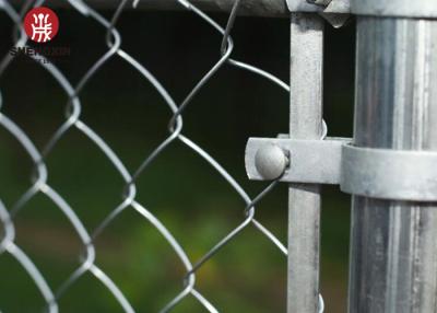 China Garden 8ft Chain Link Mesh Fence With Barbed Wire for sale