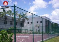 China 5ft Protection Cyclone Galvanized Pvc Coated Chain Link Fence 6 Foot Mini Diamond Mesh for sale