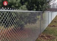 China Cyclone 9 Gauge 11 Gauge Chain Link Mesh Fence 50ft Roll Size for sale