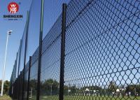 China Boundary Wall Galvanized Pvc Coated Chain Link Fencing Wire Mesh 50ft 100ft for sale