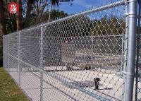 China Boundary Wall Galvanized Pvc Coated Chain Link Fencing Wire Mesh 50ft 100ft for sale