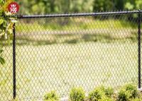 China 6ft 8ft 10ft Chain Link Mesh Fence Black Pvc Coated Roll Galvanized for sale