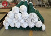 China Antirust Vinyl Coated Chain Link Fence Steel Wire Fence Panels For Court for sale