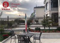 China PVC Coated 2100mm Galvanized Steel Guardrail Steel Wrought Iron Fence for sale