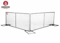 China Length 3000mm Chain Link Galvanized Fence OD 32mm Diamond Woven Wire Mesh for sale