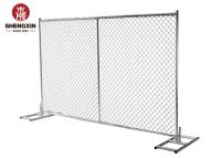 China Easy Installation 2000mm Chain Link Construction Fence Hot Dipped Surface for sale