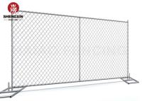 China Portable 2200mm Chain Link Temporary Fence PVC Coated Iron Wire Material for sale
