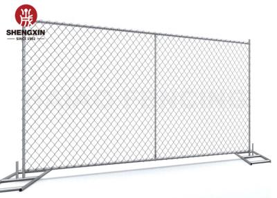 China Portable 2200mm Chain Link Temporary Fence PVC Coated Iron Wire Material for sale