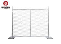 China Galvanized Metal 1.2m Chain Link Temporary Fence For Temp Building for sale